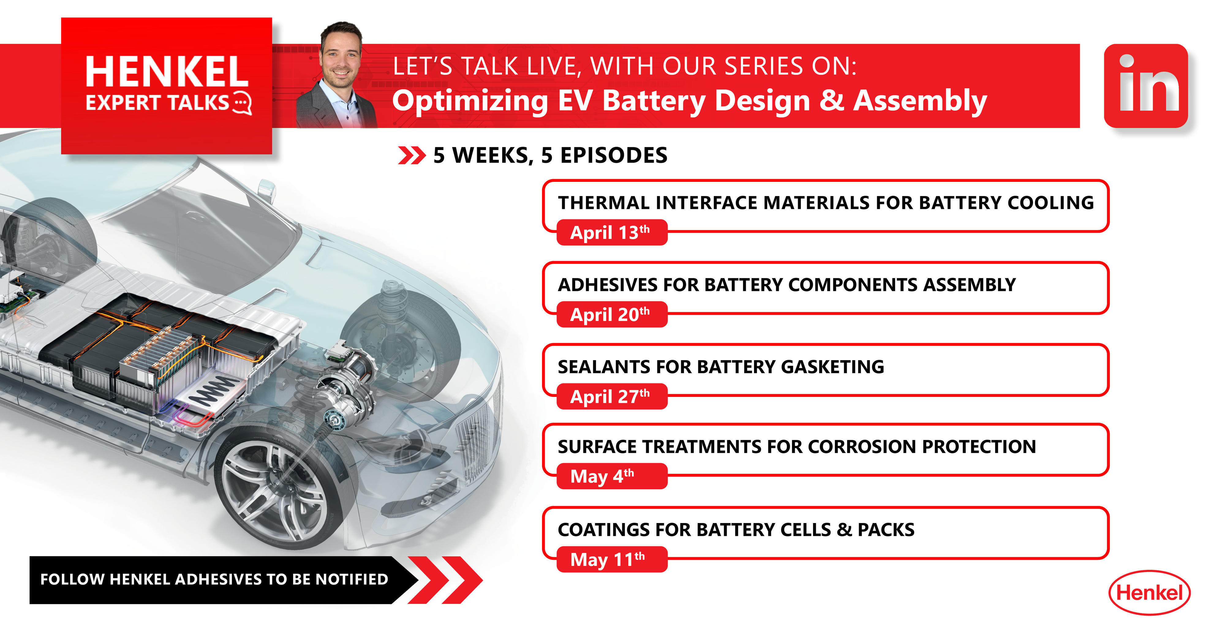Optimizing EV battery pack assembly and design with experts from Henkel